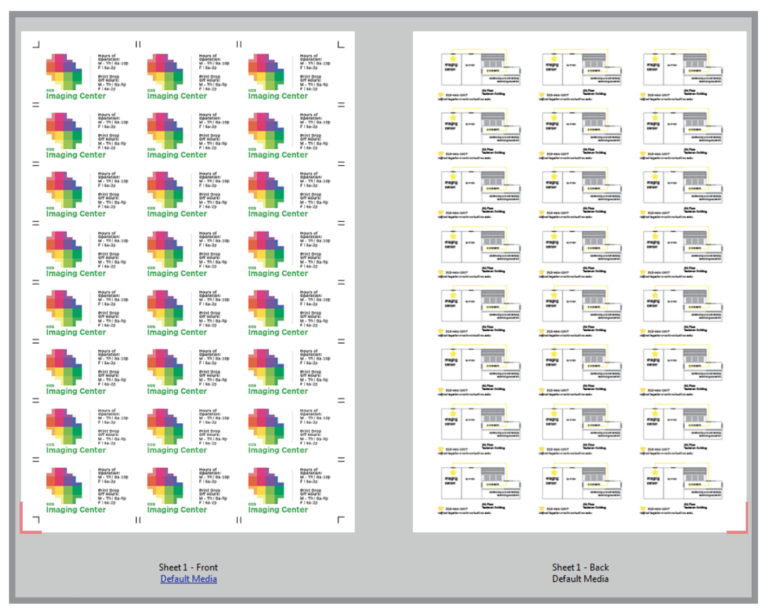 Printing Multiple Images on a Sheet – Imaging Center