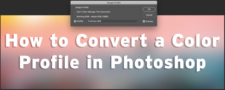 Color Management | Assigning a Color Profile – Imaging Center