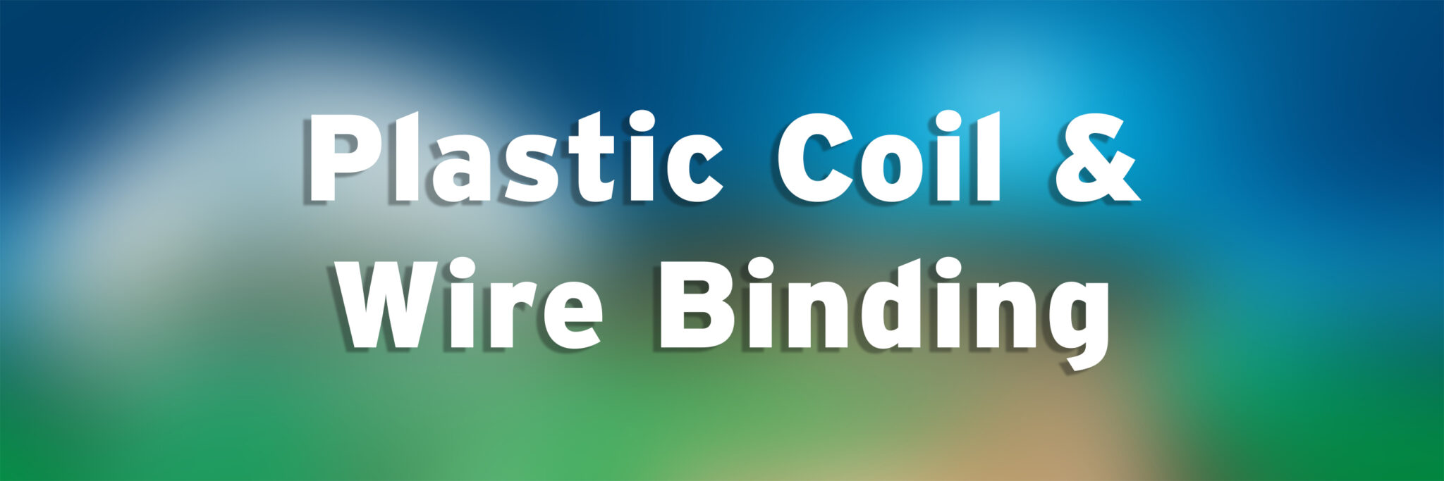 Plastic Coil & Wire Binding – Imaging Center