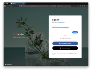 Reset Your Adobe Account – Information Technology Services