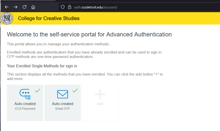 How to Add a Multi-Factor Sign-In Method – Information Technology Services