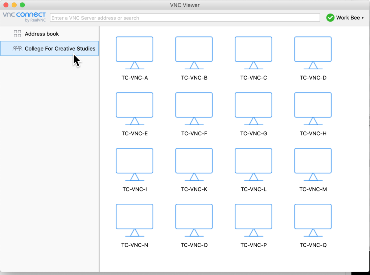 VNC Remote Access – College for Creative Studies